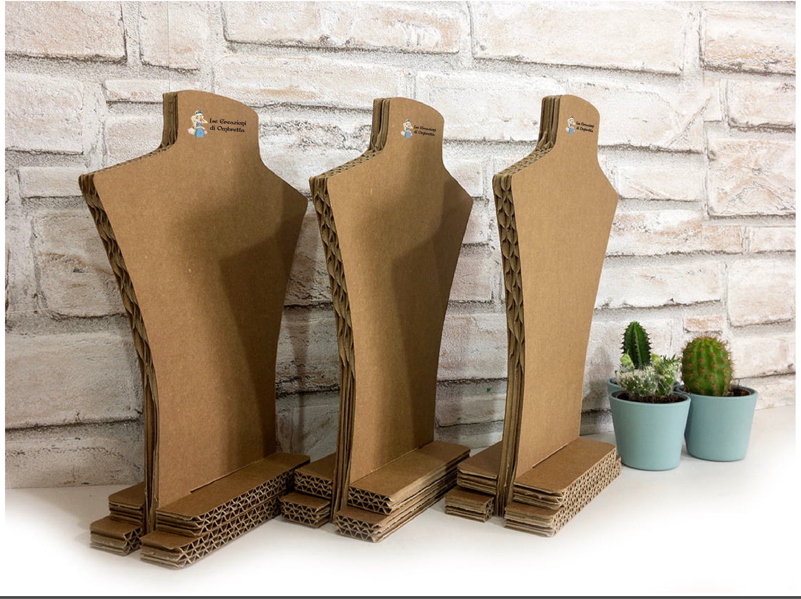 3 Cardboard Jewelry Display Ideas Modern Jewelry Bust - Etsy