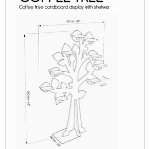 Coffee Tree Cardboard Display Stand With Shelves – Eco Friendly Trade ...