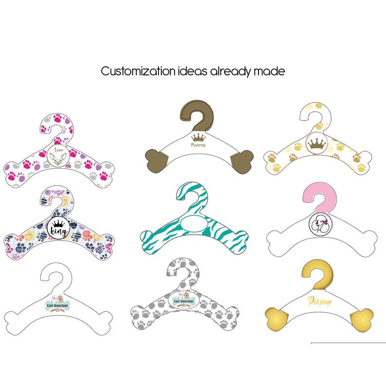 10 Dog Bone-shaped Cardboard Hangers – Eco-friendly Pet Clothes Display ...