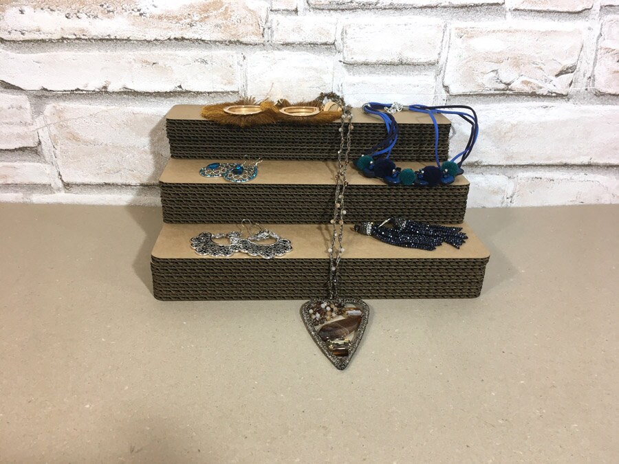 Display Riser Cardboard 3 Tiered Display Stand Product - Etsy Australia