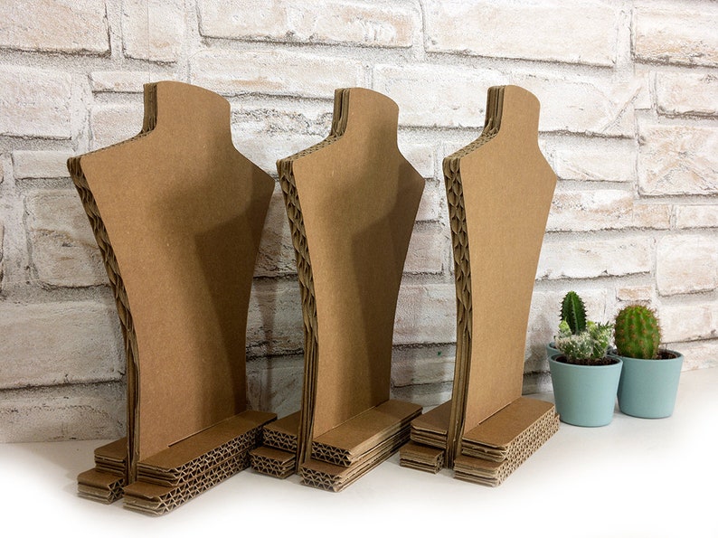 3 Cardboard Jewelry Display Ideas, Modern Jewelry Bust, Necklace ...