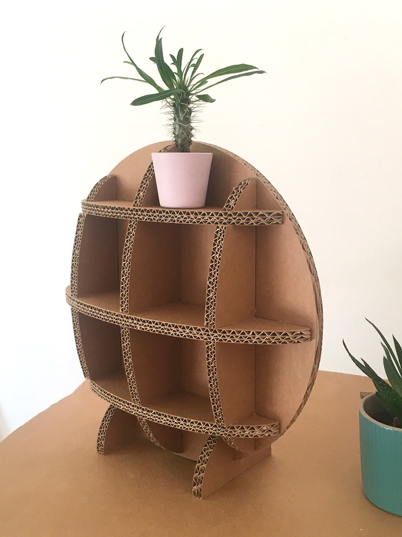 Moon Shelf Tabletop Cardboard Display Risers Geometric | Etsy