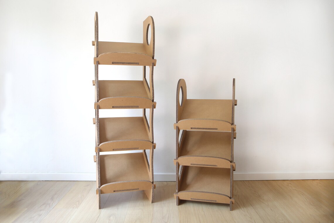 Cardboard display shelf vendor display market display | Etsy