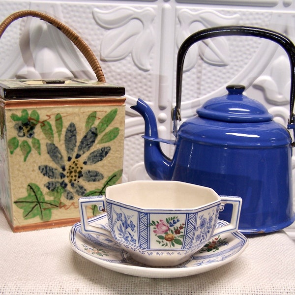 Two Handled Tea Cup - Etsy