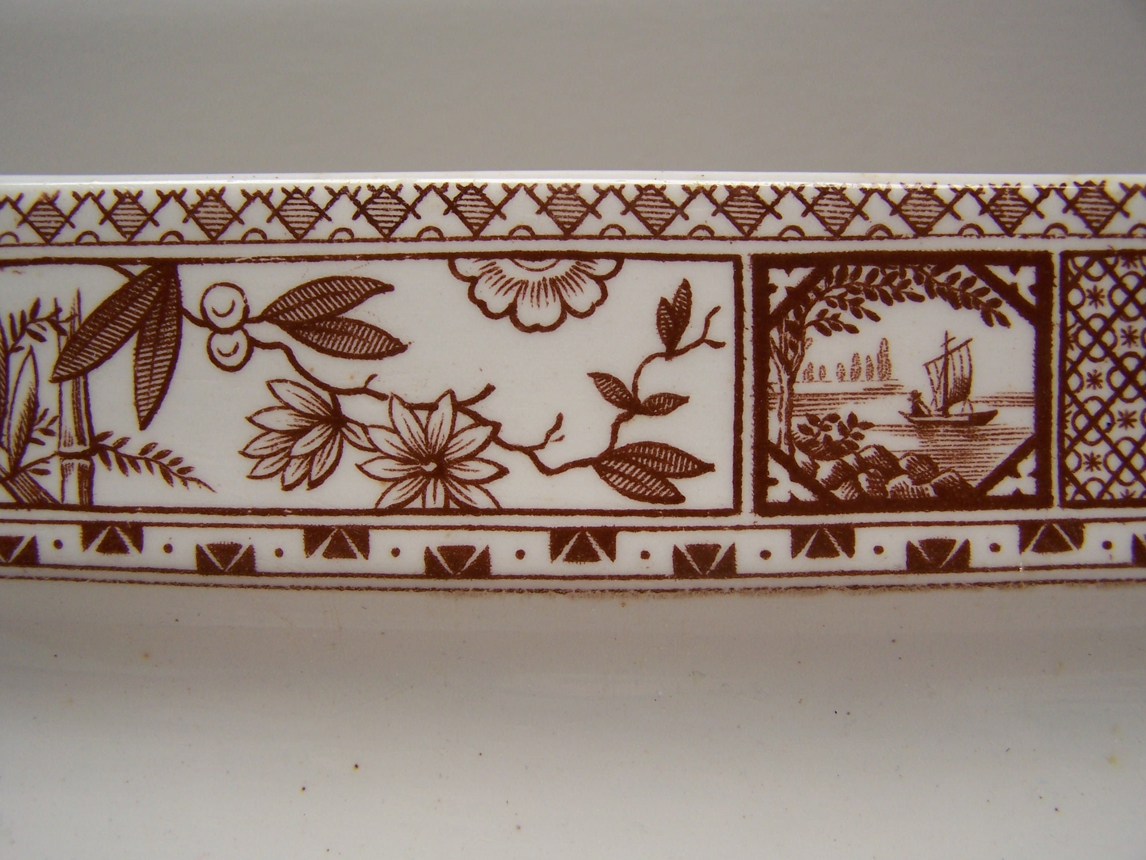 Antique T Hughes Rectangular Platter Sitka Pattern 1860 to 1876 - Etsy