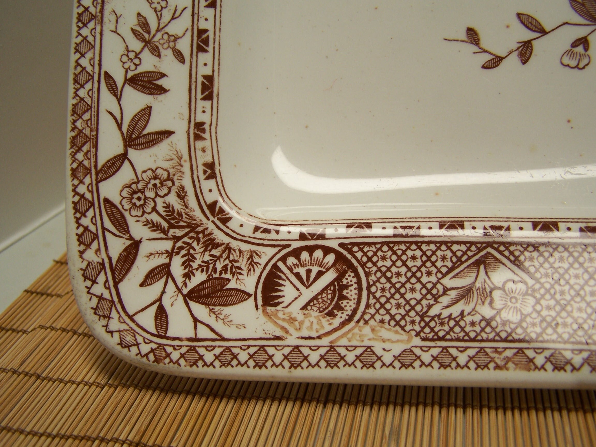 Antique T Hughes Rectangular Platter Sitka Pattern 1860 to 1876 - Etsy
