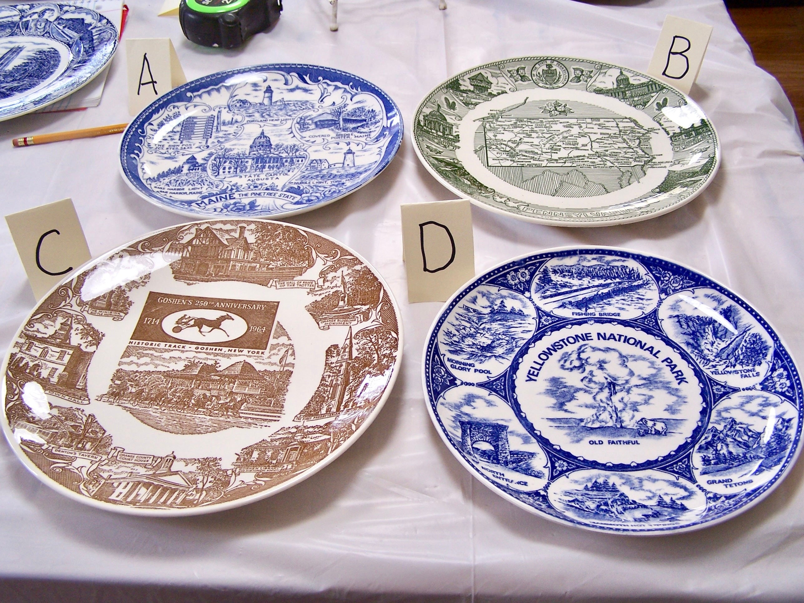 Goshen NY Yellowstone Plates - Etsy