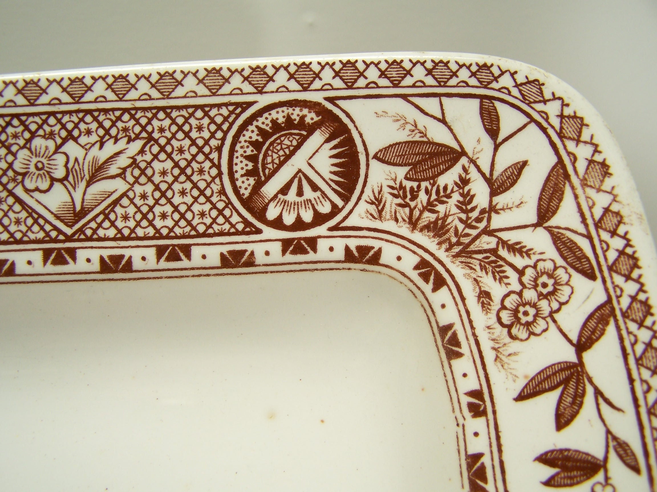Antique T Hughes Rectangular Platter Sitka Pattern 1860 to 1876 - Etsy