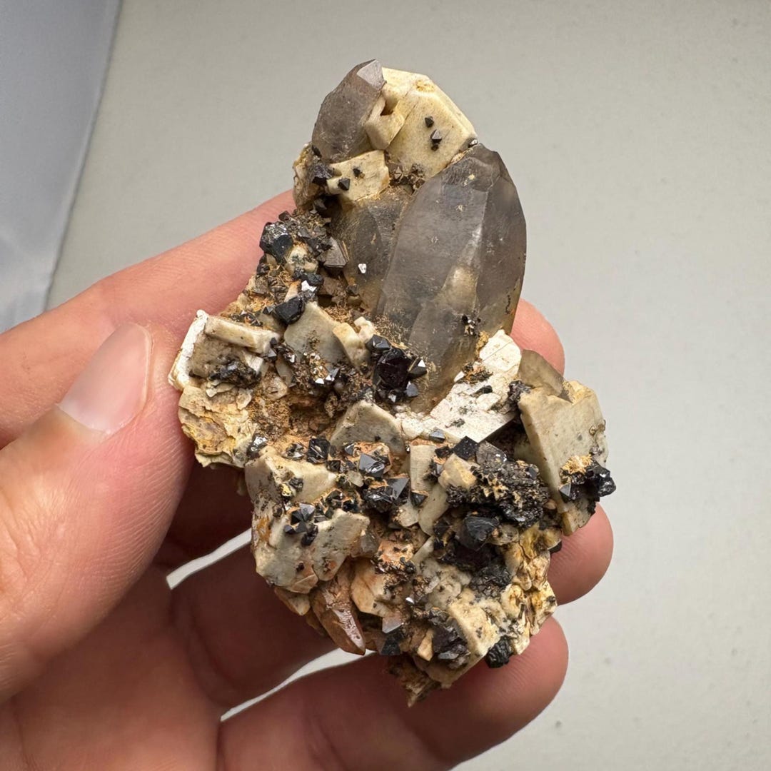 Magnetite With Feldspar and Quartz - Etsy