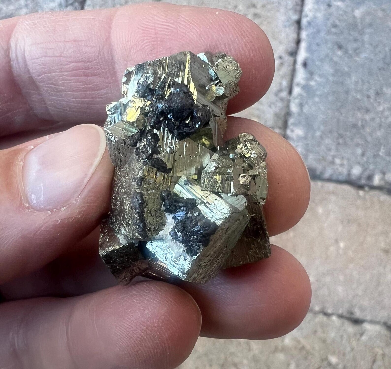 Natural Pyrite Cube Cluster - Etsy
