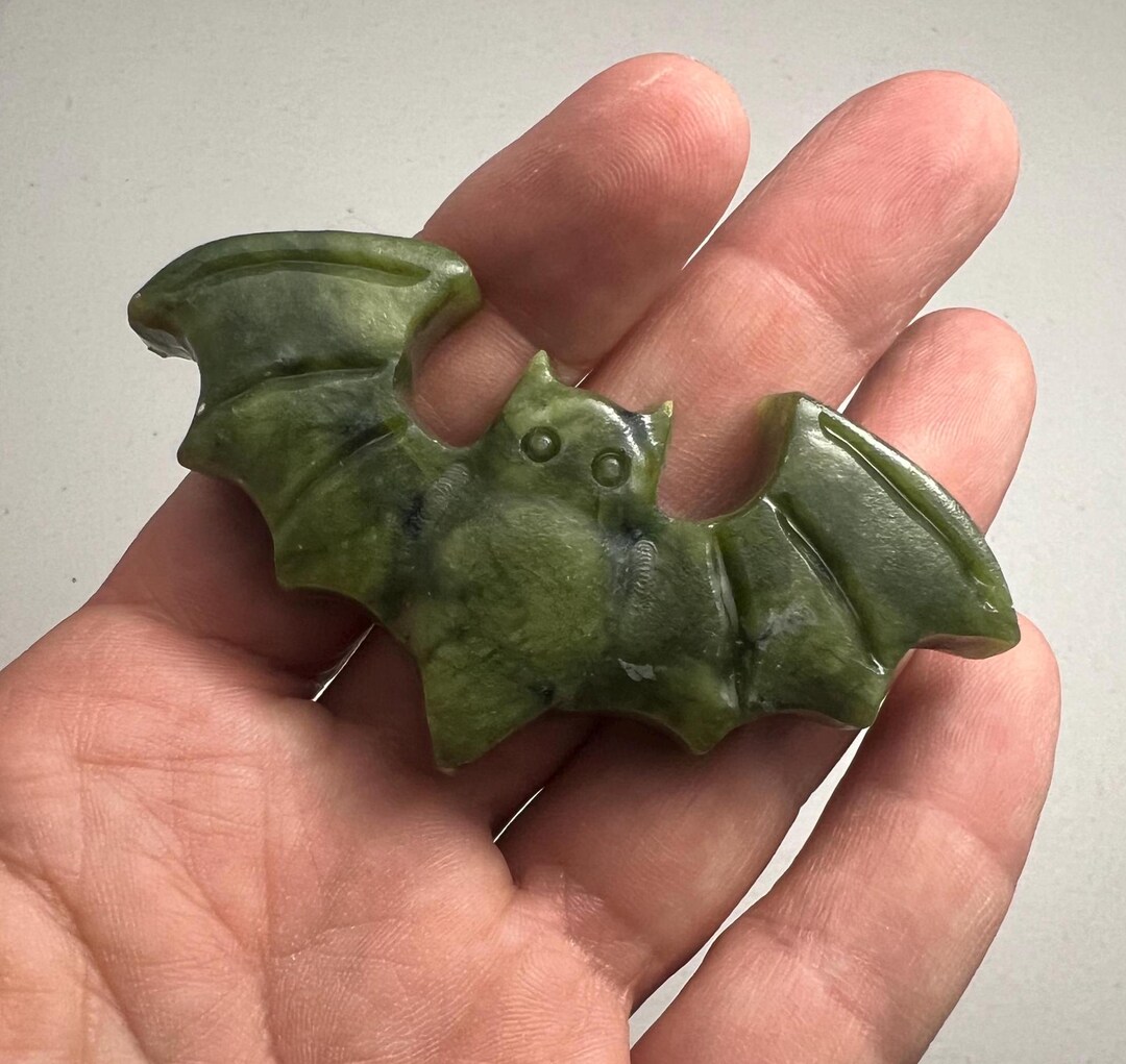 Serpentine Bat Carving - Etsy