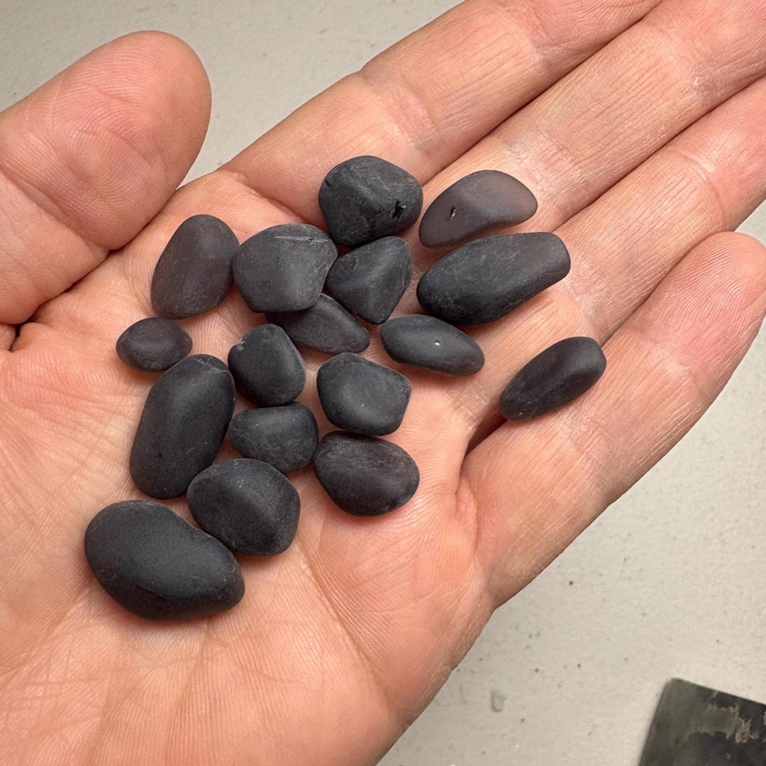 Matte Apache Tear Obsidian Raw All Shown - Etsy