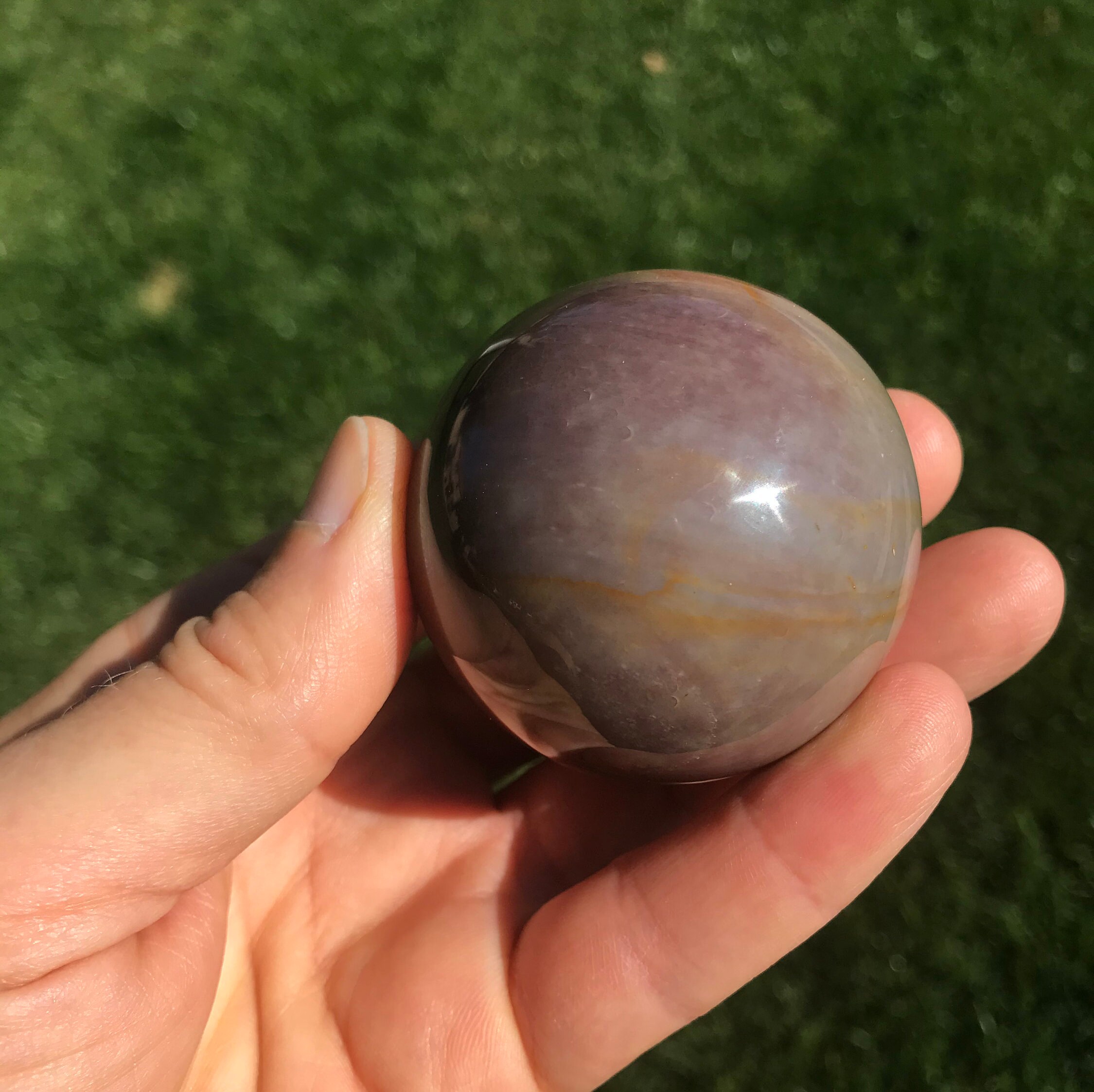 Polychrome Jasper Sphere comes with a clear acrylic stand | Etsy