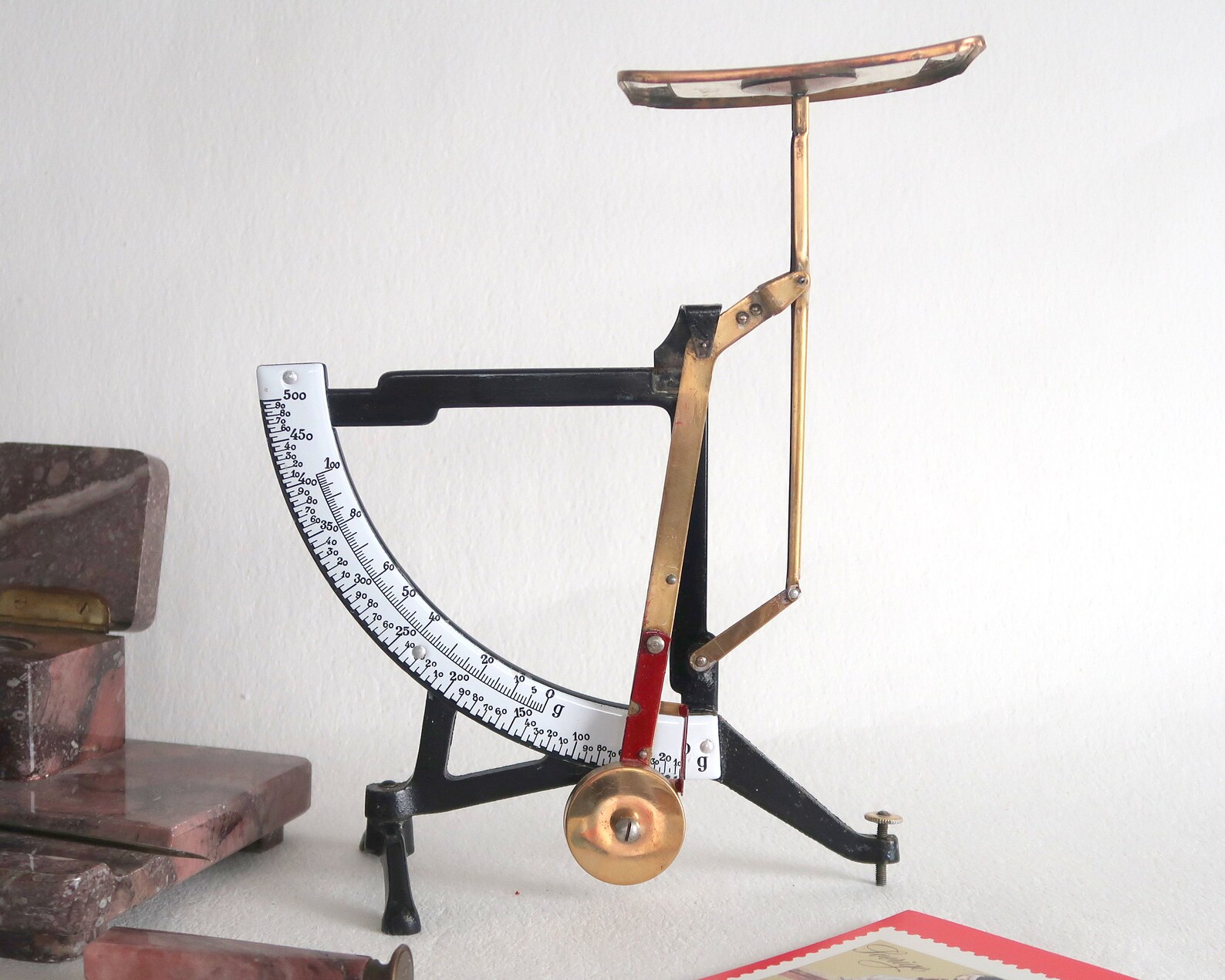 Vintage Pendulum Weighing Scale in Cast Iron and Brass With - Etsy