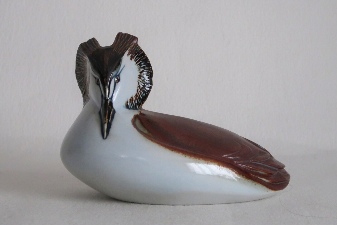 Great Crested Grebe by Paul Hoff for Gustavsberg, Ceramic Water Bird ...