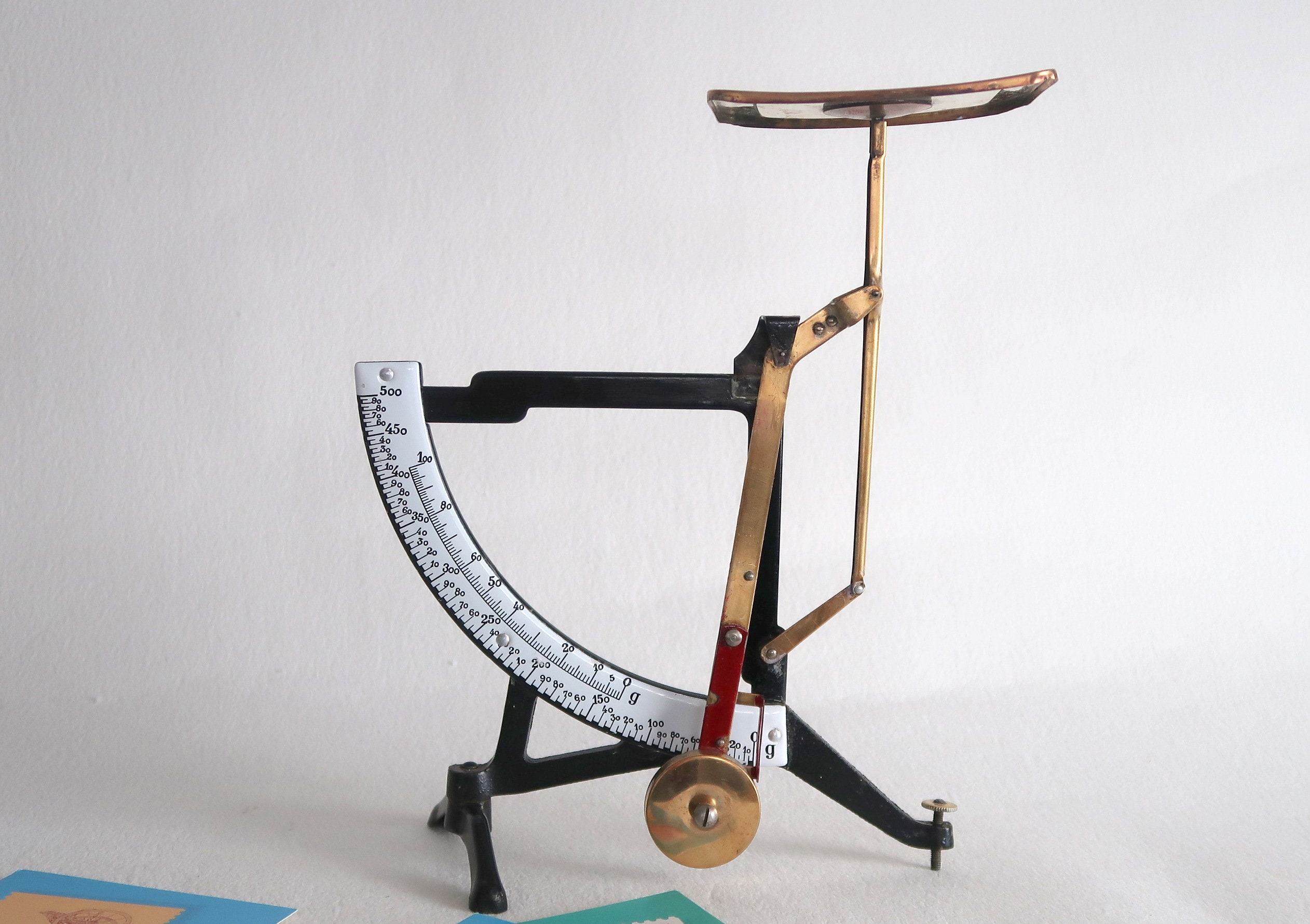 Vintage Pendulum Weighing Scale in Cast Iron and Brass With - Etsy