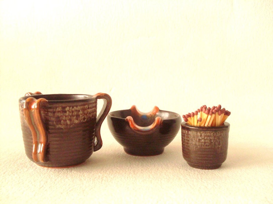 Vintage German Smoking Set Ceramic Smoking Including | Etsy