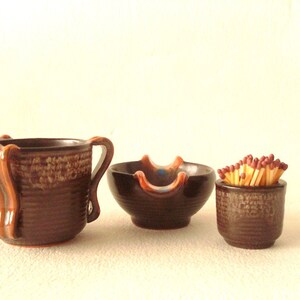 Vintage German Smoking Set, Ceramic Smoking Including Cigarette Pot ...