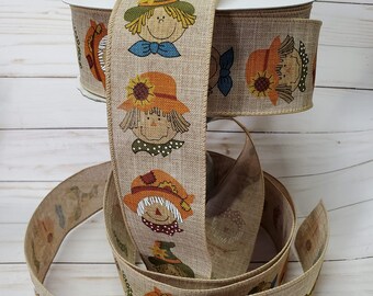 Teal and Copper Fall Leaves Wired Ribbon 2.5 Fall - Etsy