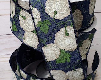 Navy Blue Pumpkin Ribbon - Etsy