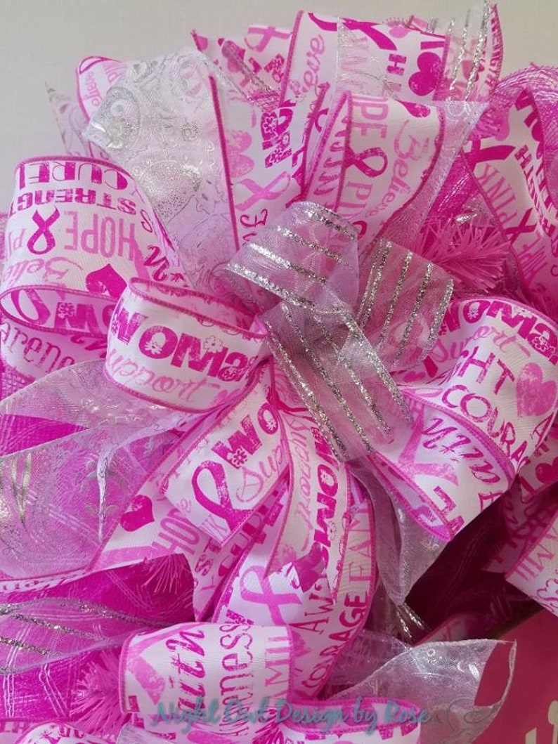 Cancer Survivor Wreath, Survivor Deco Mesh Wreath, Front Door Decor ...