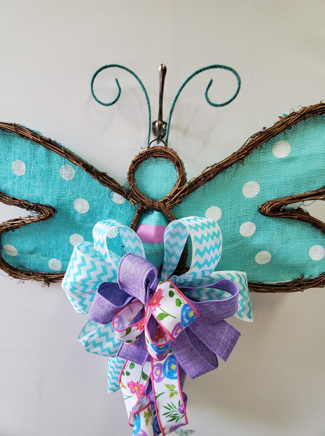 Dragonfly Door Hanger, Dragonfly Wreath for Front Door, Country Door ...