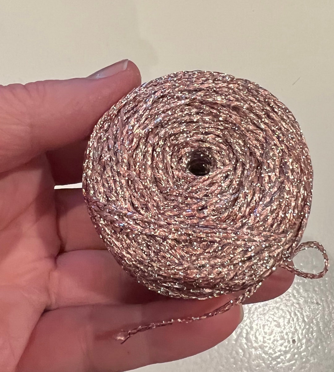Pink Sparkle Yarn, Gloss and Shine Yarn, Lurex, Metallic Yarn Pink ...