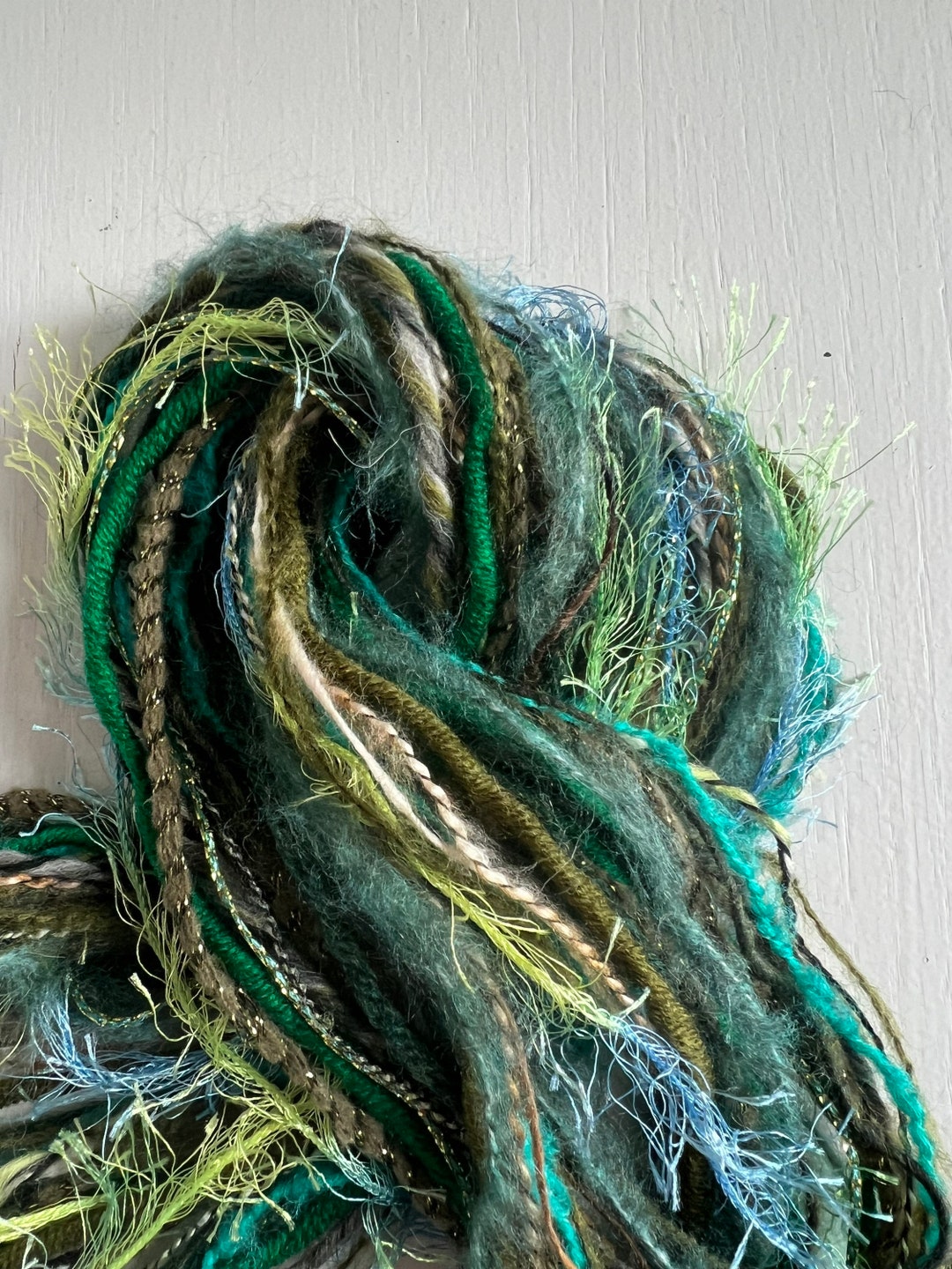 The Forest 28 Yard (total) Bundle of Novelty Yarn Fiber Samples ...