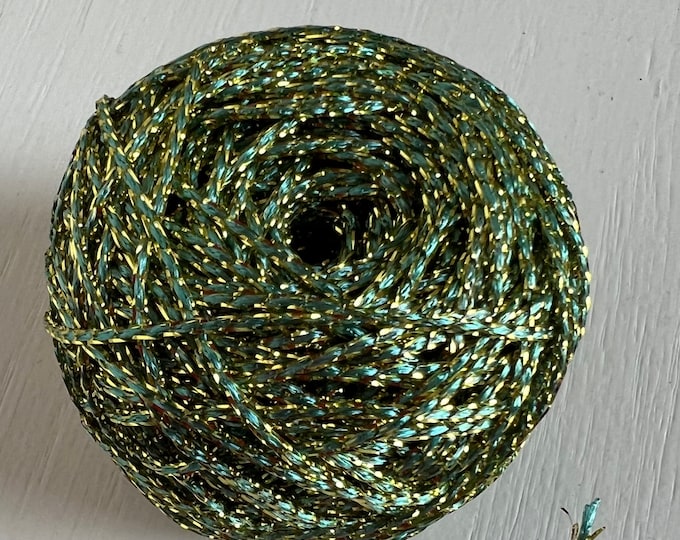 Sparkle Yarn, Gloss and Shine Yarn, Lurex, Metallic Yarn Green Glitter ...