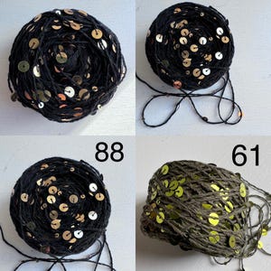 Sequin Cotton Yarn, Sparkly DIY Knitting Crochet Yarn - Etsy