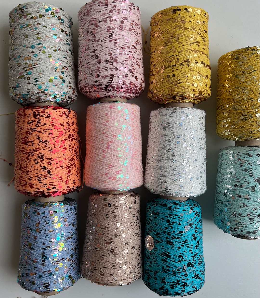 Sequin Cotton 500 Grams 1640 Yards, 1500 Meters, Yarn Luxury Cotton ...