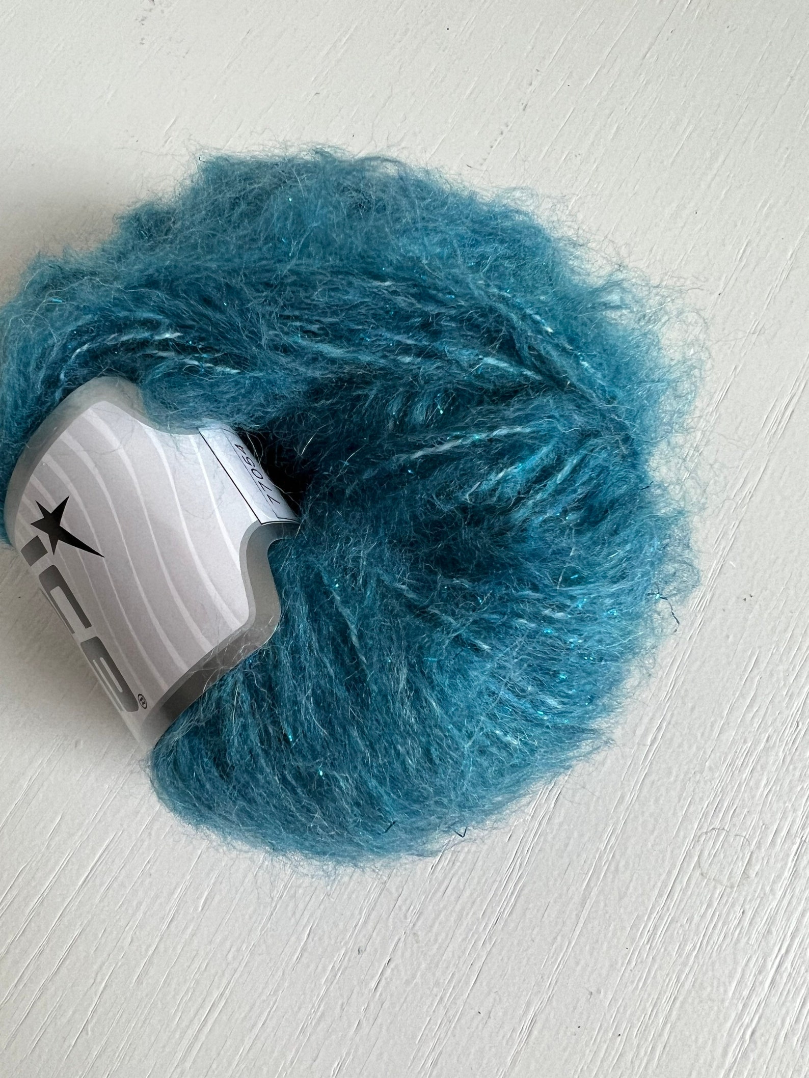 Mohair With Subtle Hint of Metallic Turquoise Fuzzy Turquoise - Etsy