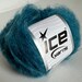 Mohair With Subtle Hint of Metallic Turquoise Fuzzy Turquoise Yarn ...
