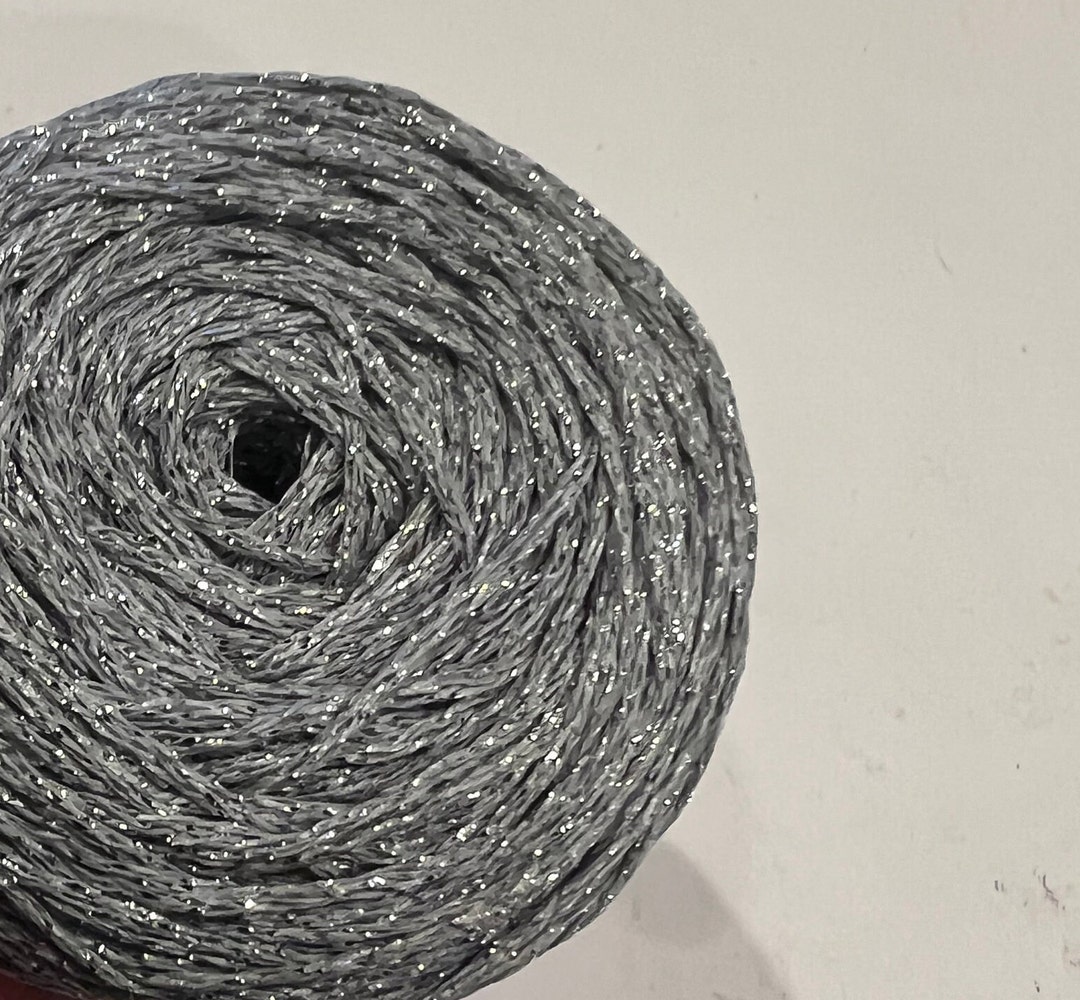 Sparkle Yarn, Gloss and Shine Yarn, Lurex, Metallic Yarn Silver Glitter ...