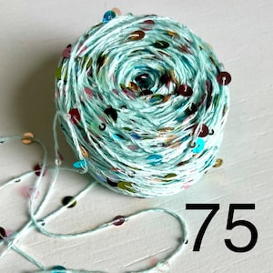 Sequin Cotton Yarn, Sparkly DIY Knitting Crochet Yarn - Etsy
