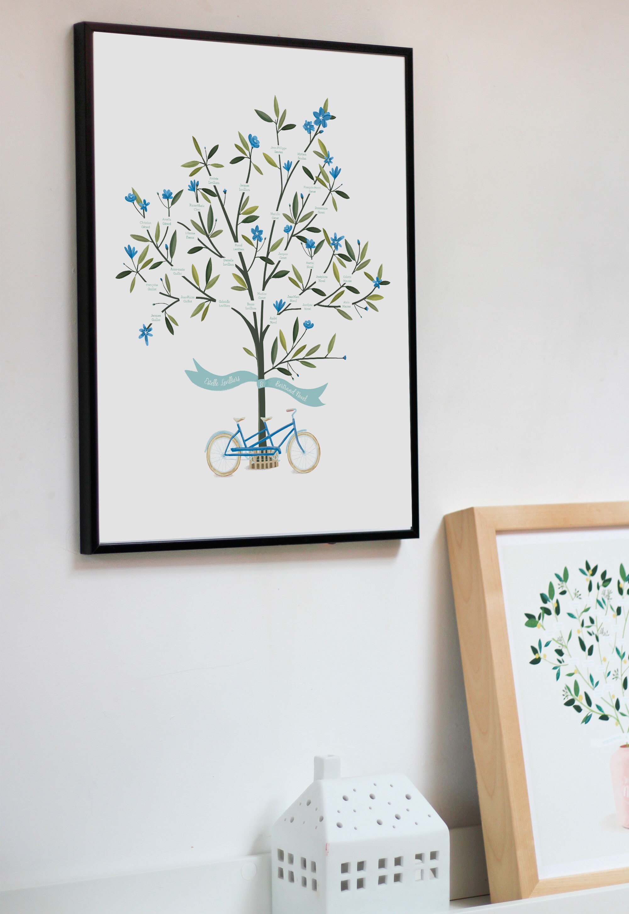 Bespoke Family Tree; Personalized Illustration - Etsy