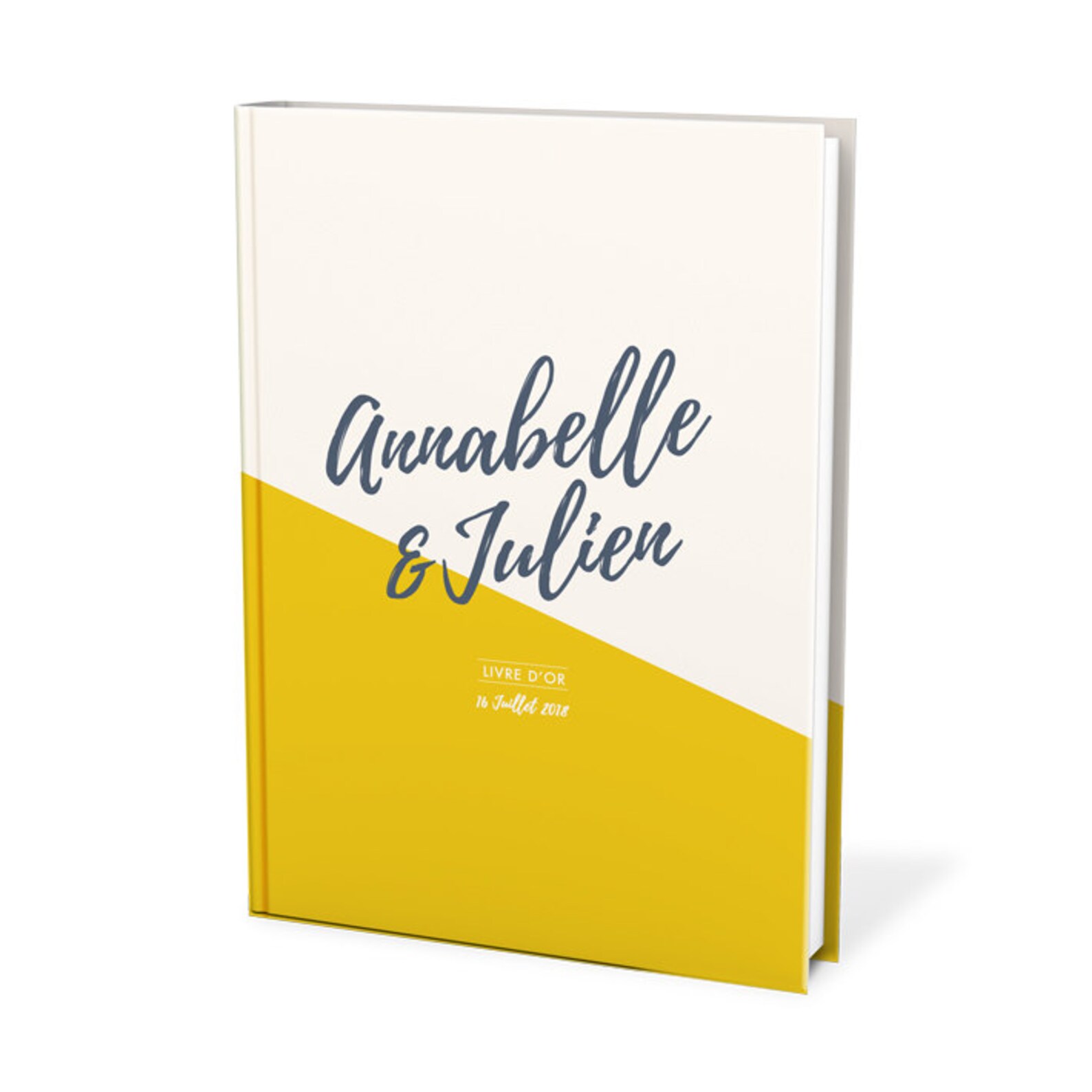 Bespoke Wedding Guest Book With Bride and Groom Names - Etsy