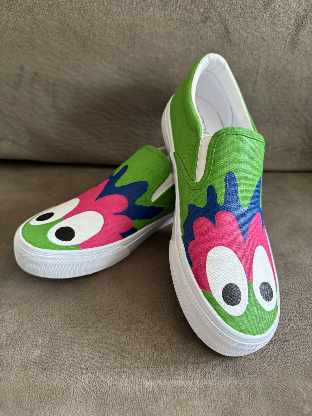 Phanatic Slip on Shoes - Hand Painted - WOMENS - Etsy