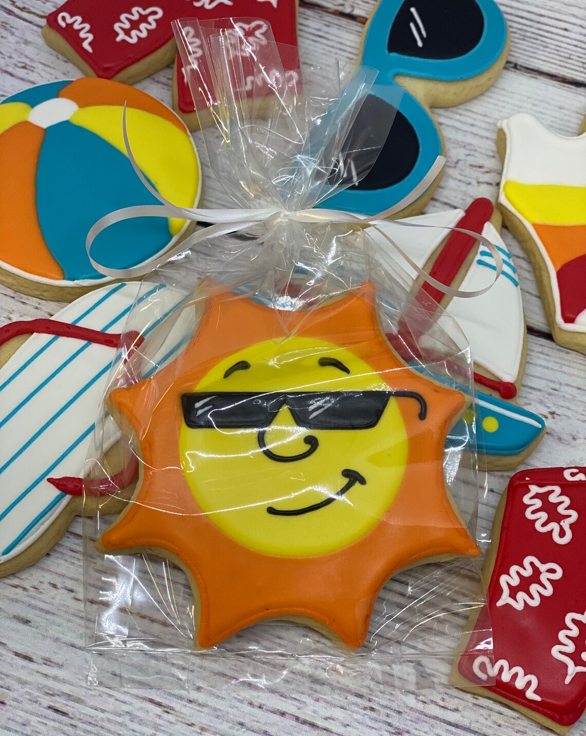 Summer Theme Party Favors, Beach Party Cookies, Beach Cookies, Summer ...