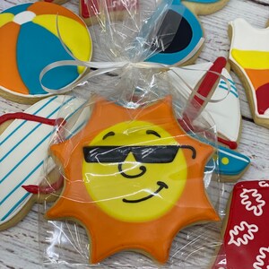 Summer Theme Party Favors, Beach Party Cookies, Beach Cookies, Summer ...
