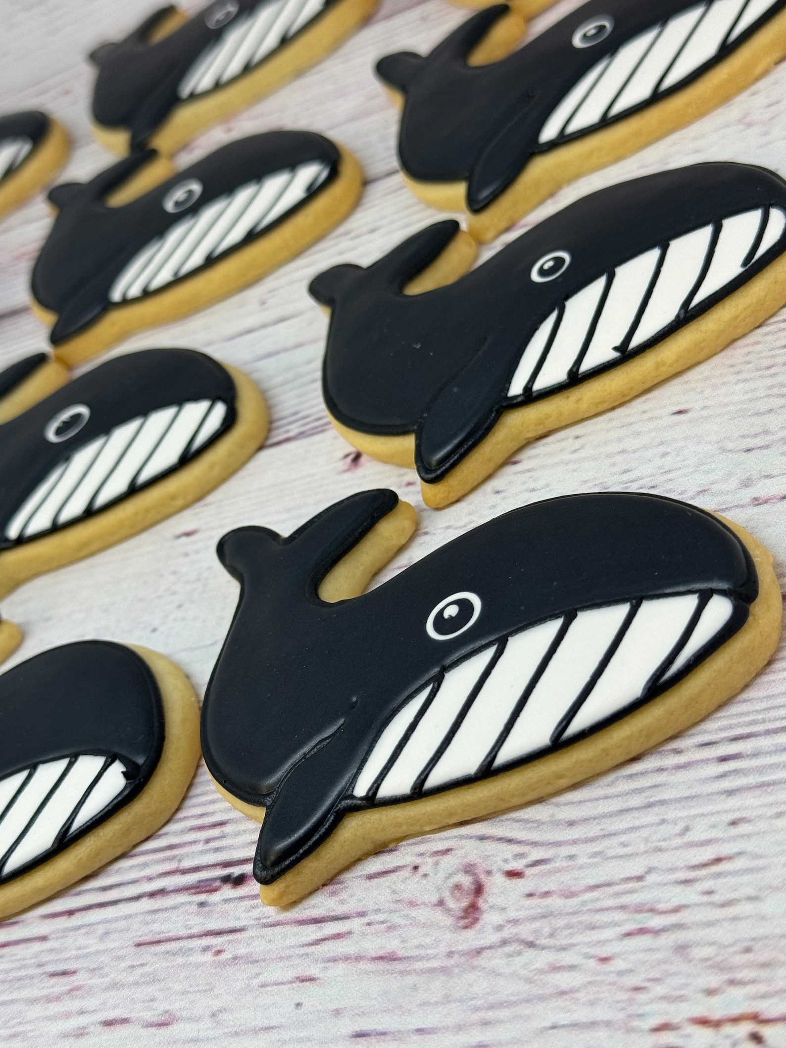 Whale Cookie Favors, Sea Theme Cookies, Whale Cookies for Birthday ...