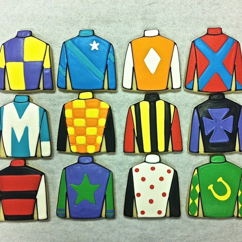 Derby Cookies Jockey Silk Party Favors Horse Race Cookies - Etsy