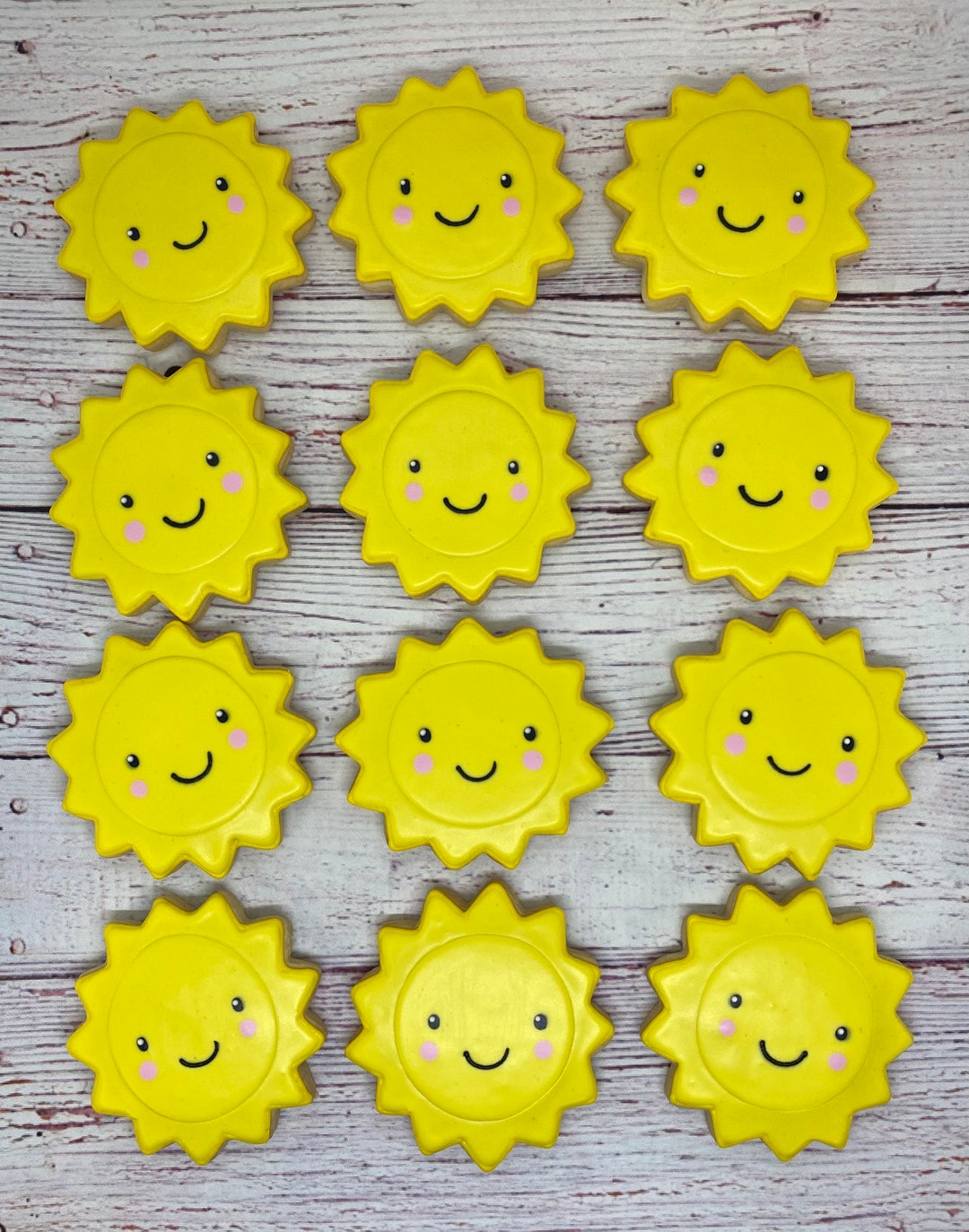 Sunshine Party Favors, Sunshine Cookies, Smiley Face Sun Cookies ...