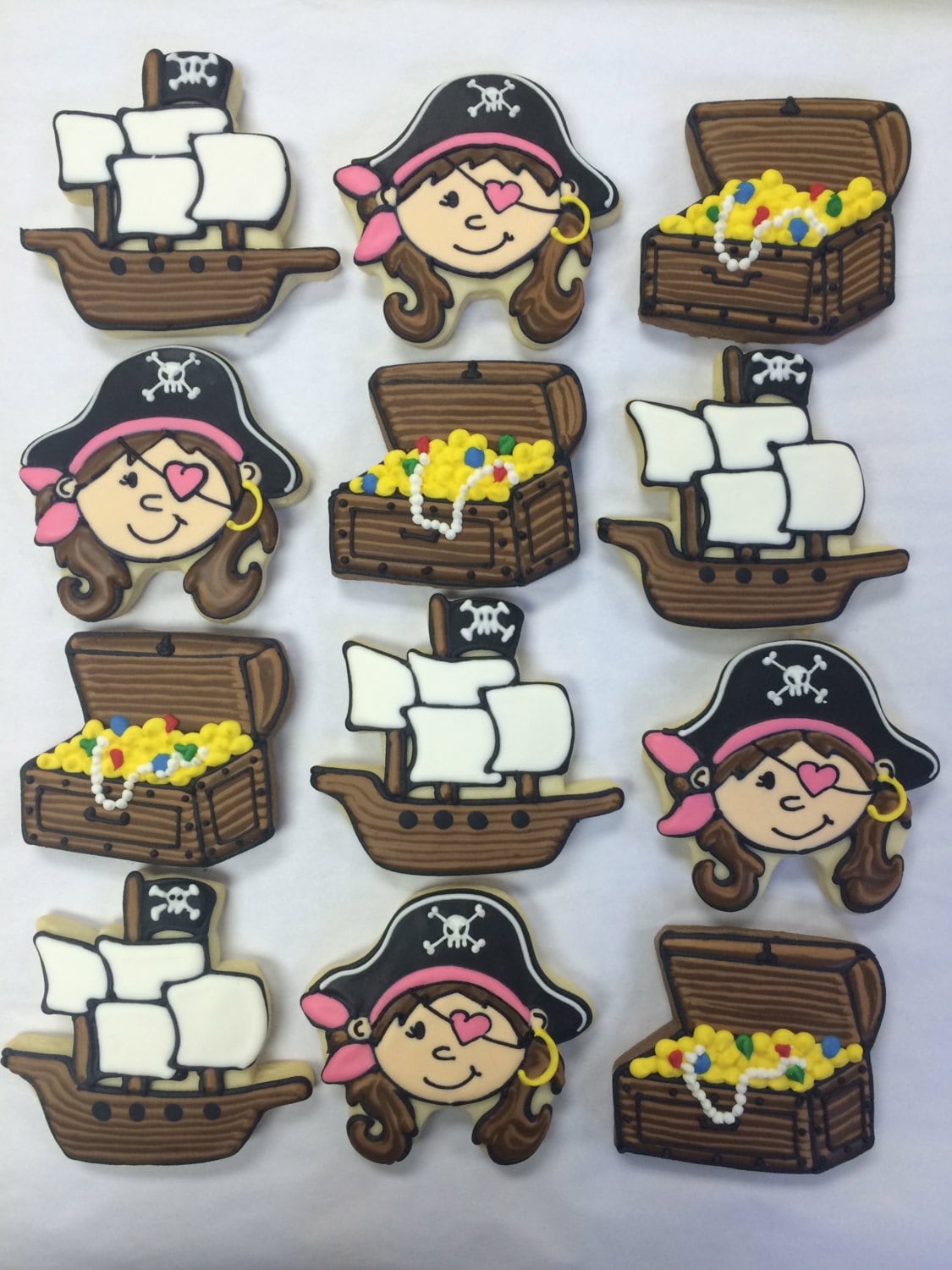 Pirate Treasure Chest Cookies