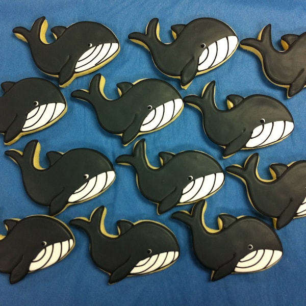 Whale Cookies - Etsy