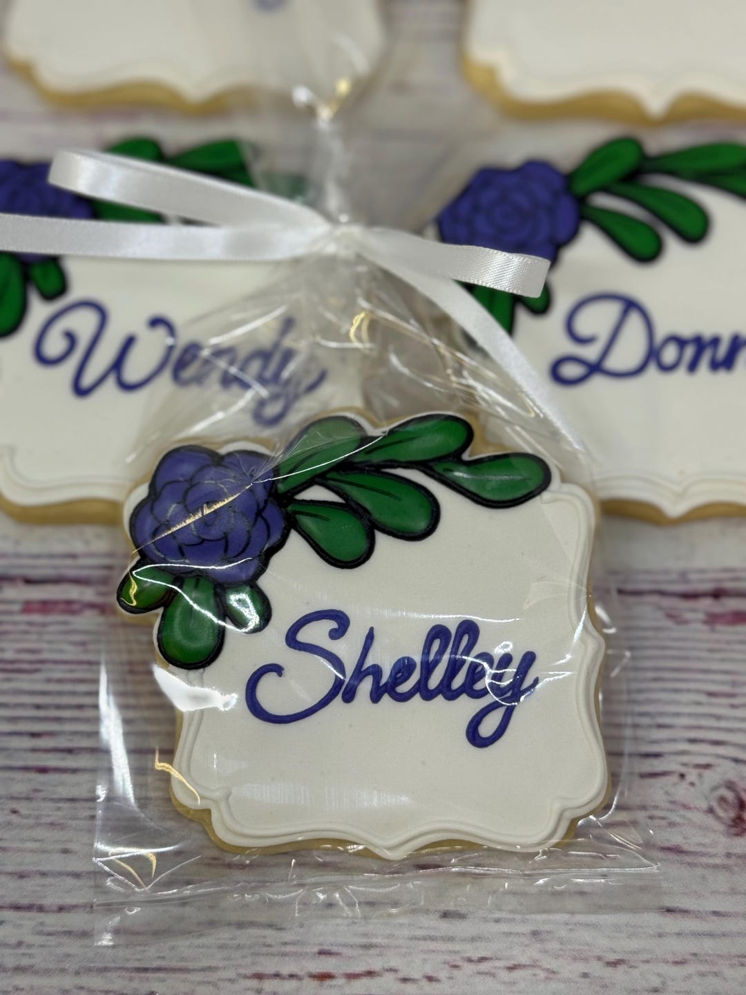 Personalized Place Card Cookies, Wedding Shower Cookies, Name Plaque ...