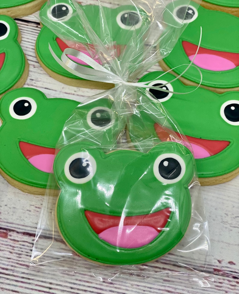 Frog Party Favors Frog Cookies Frog Theme Party Favor - Etsy