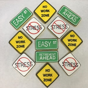 Retirement Party Favors, Retirement Cookies, Retirement Gift Idea ...