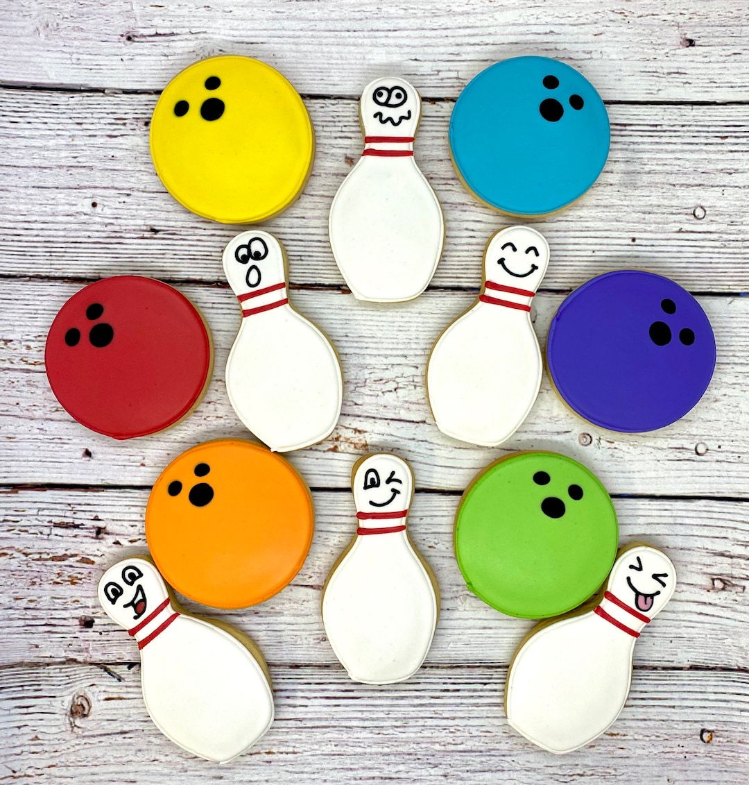 Bowling Theme Party Favors, Bowling Pin Cookies, Bowling Ball Cookies ...