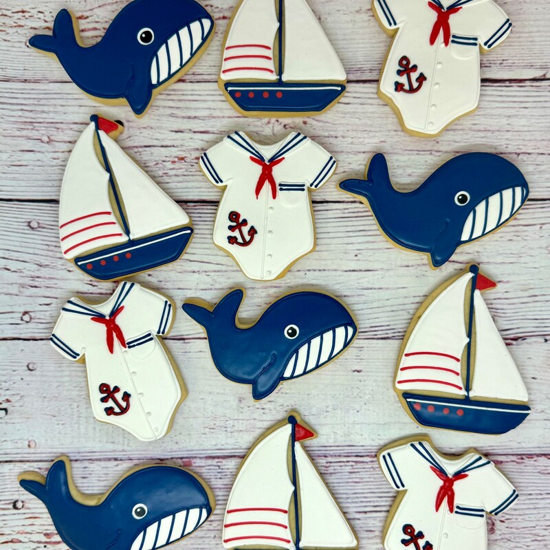 Nautical Baby Shower Cookies - Etsy